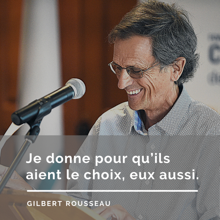 Autobiographie d’un donateur philanthrope, monsieur Gilbert Rousseau ...